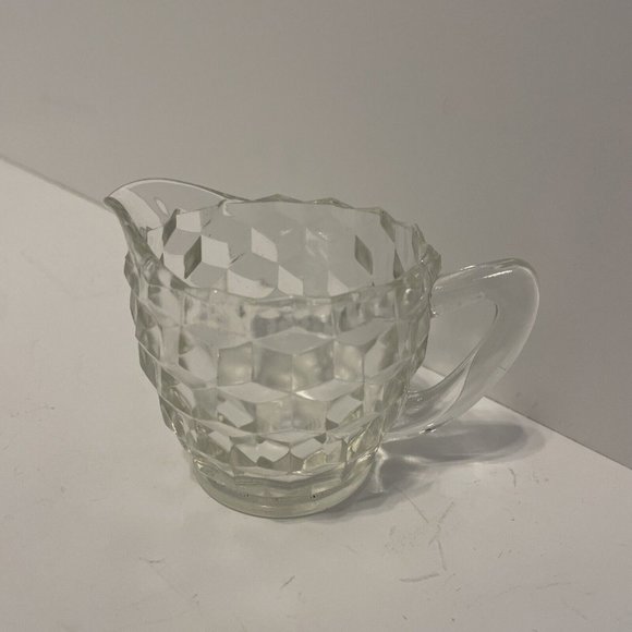 Fostoria | Kitchen | Fostoria American Clear Cubist Creamersmall ...